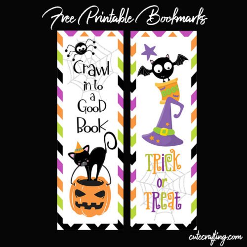 Halloween Double Sided Bookmark Printable Crawl Into A Good Book ...